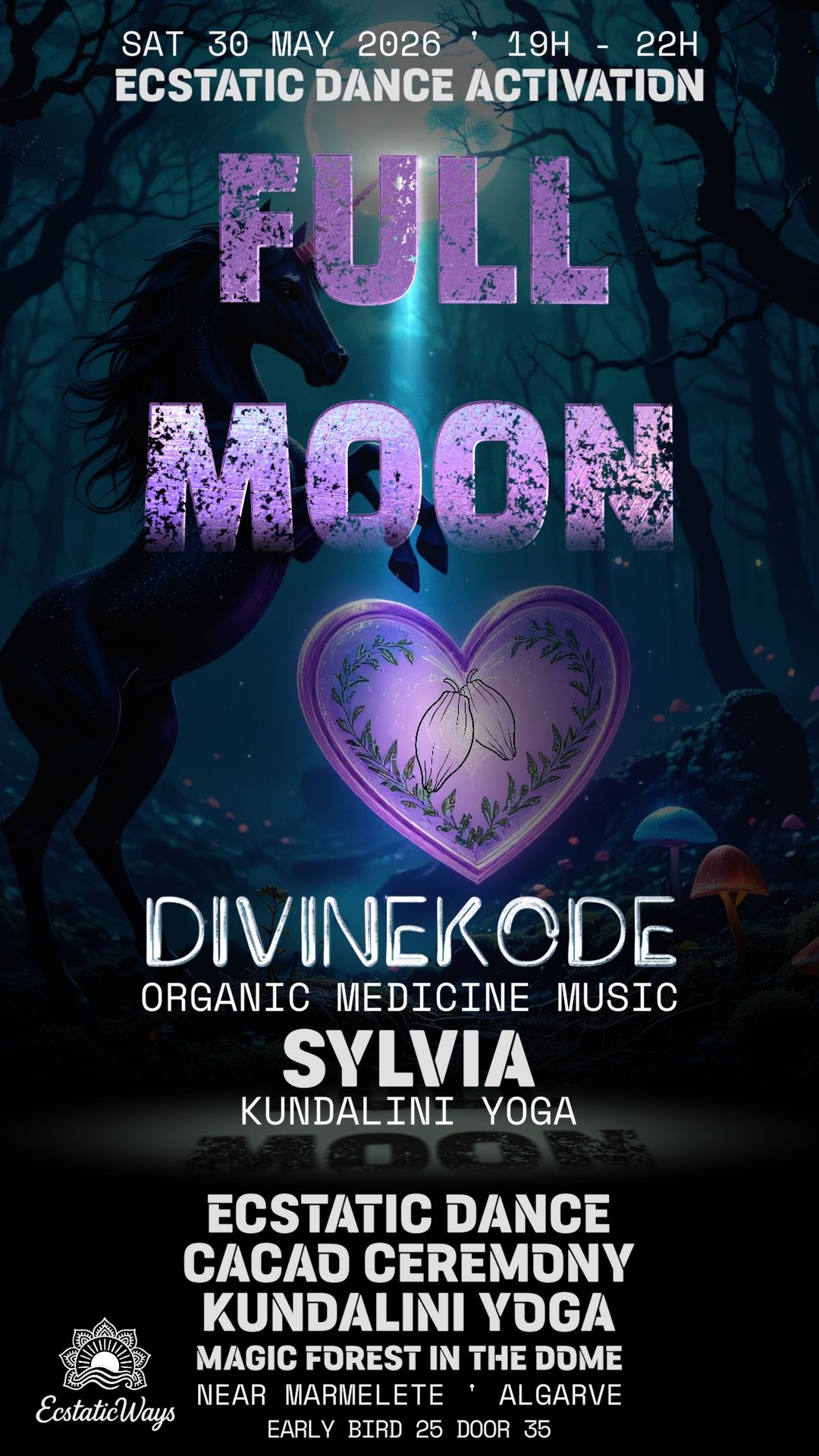 🌕 FULL MOON ECSTATIC DANCE ACTIVATION • CACAO CEREMONY 🍫🙏 • KUNDALINI ...