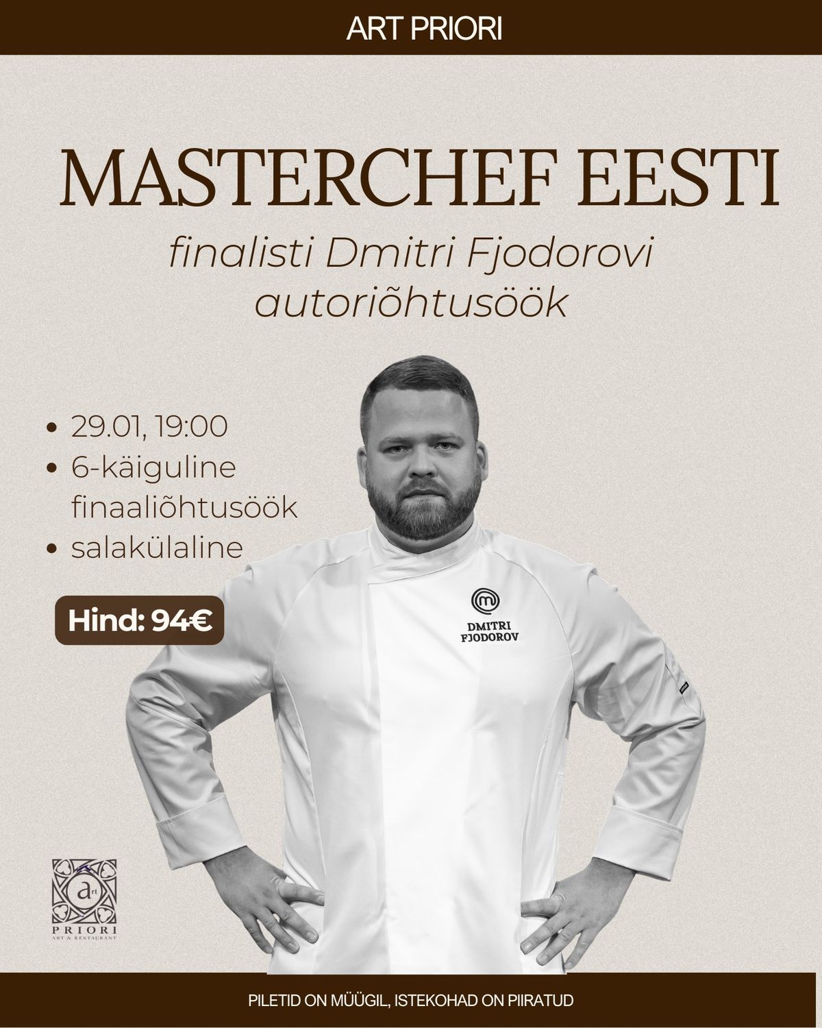 MasterChef Estonia Finalist’s Dmitri Fjodorov's Chef’s Table at Art ...