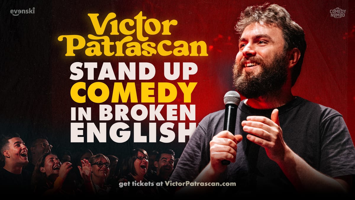 Stand up Comedy in broken English • Victor Patrascan in Kathmandu ...